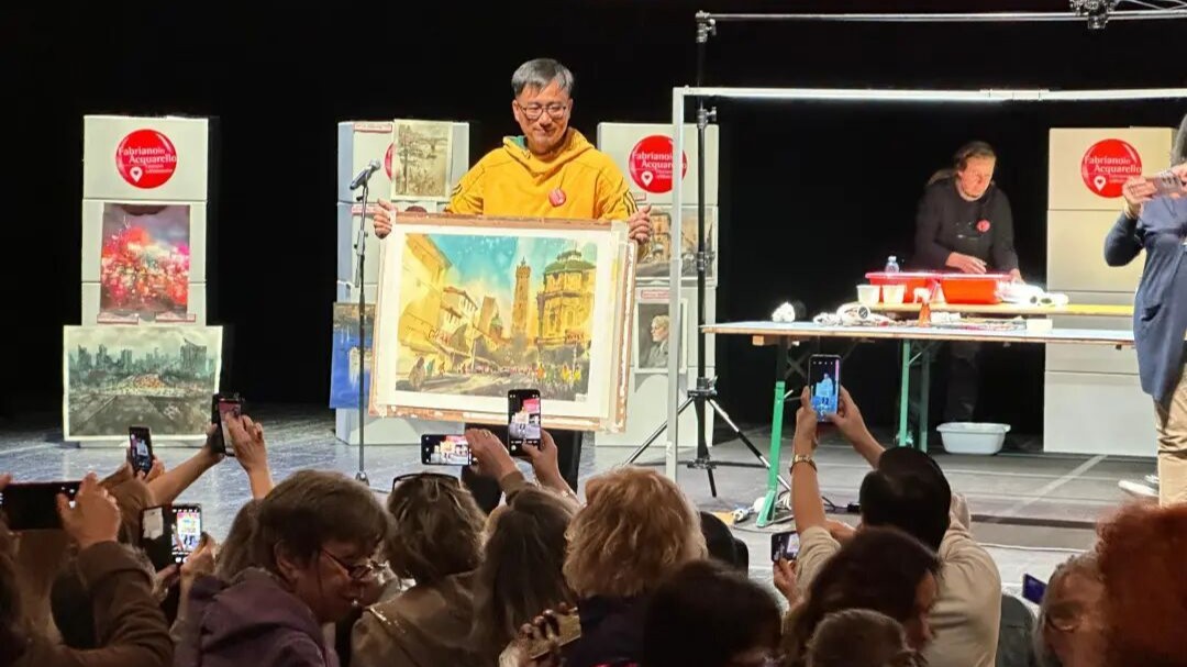Chinese painter Li Xianchang showcases art at Fabriano in Acquarello ...